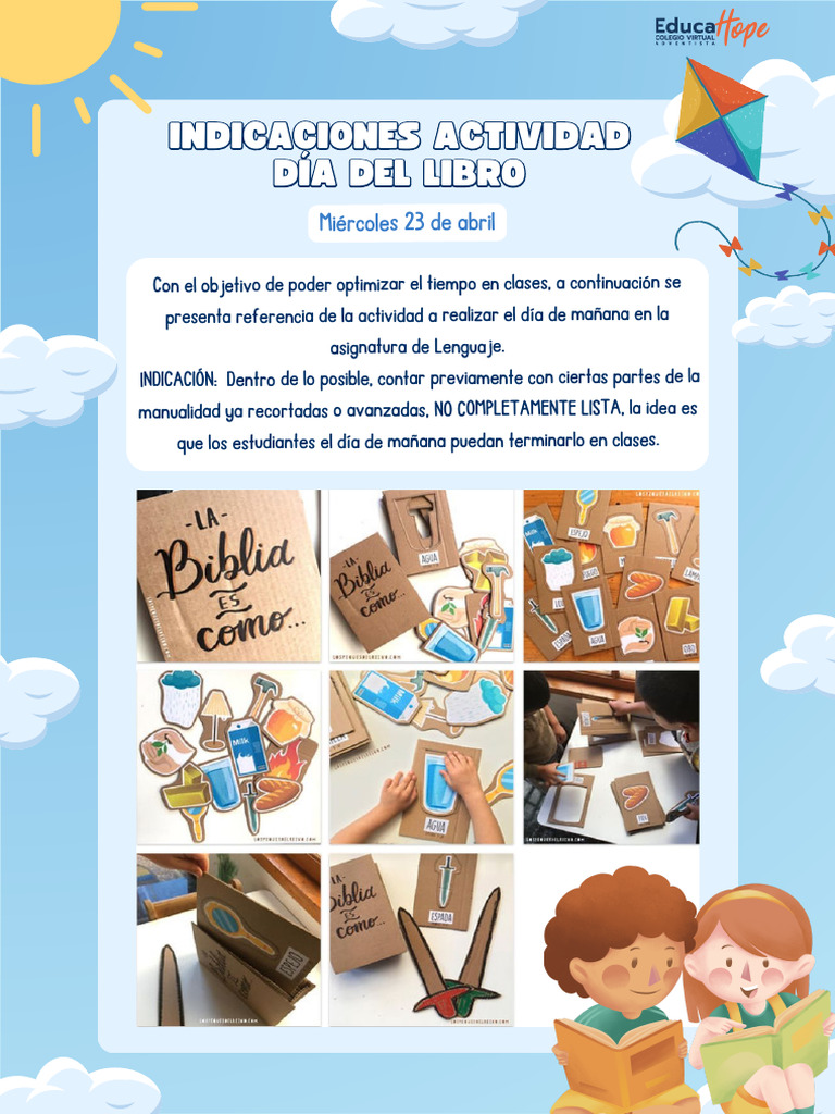Manualidad Día Del Libro | PDF