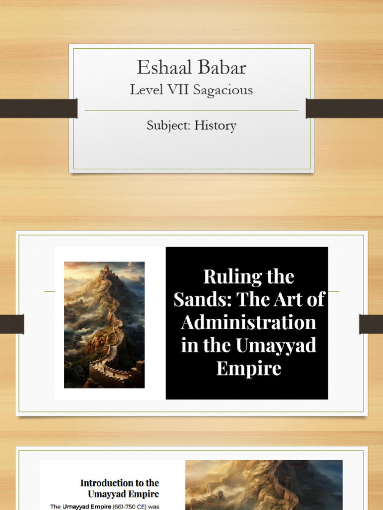 Eshaal Babar History (Umayyad Dynasty) | PDF