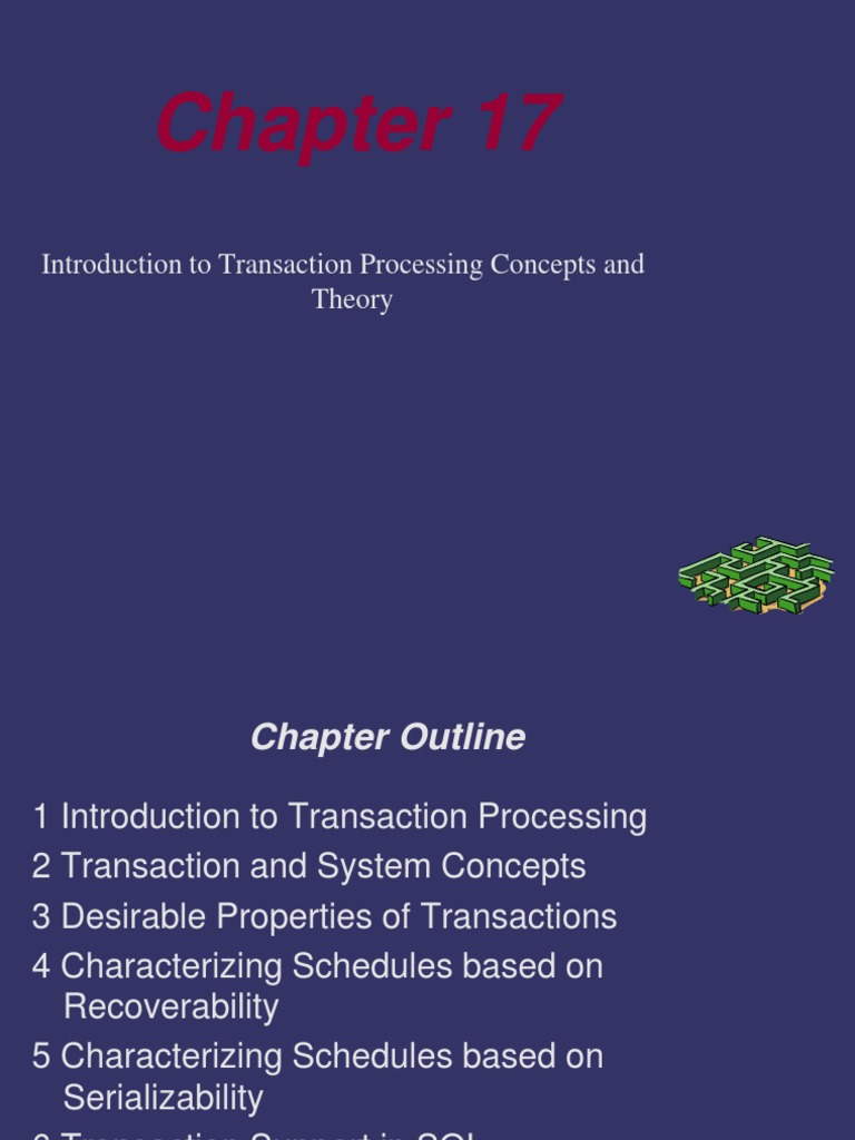 Introduction To Transaction Processing Concepts and Theory | PDF ...