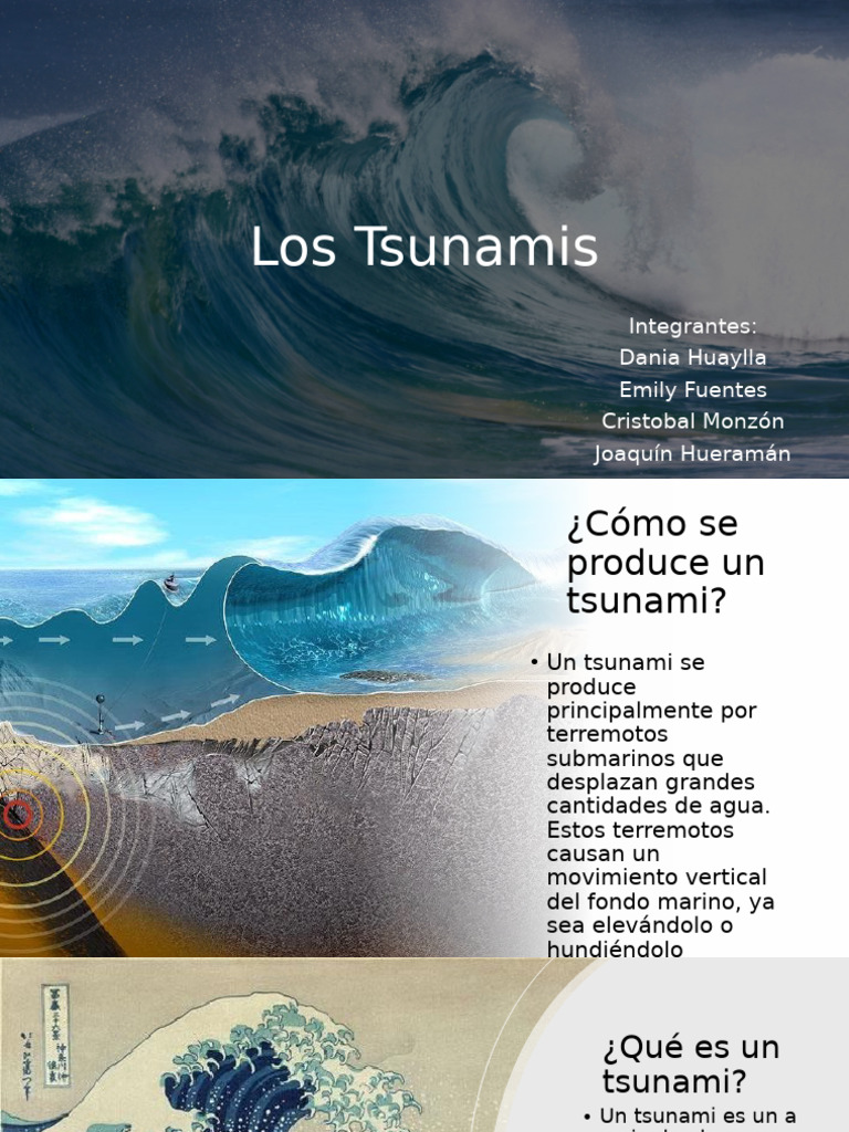 Los Tsunamis 7mo Basico | PDF | Tsunami | Temblores