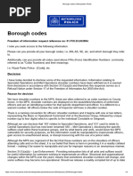 Met Police Borough Command Units Map | PDF | London