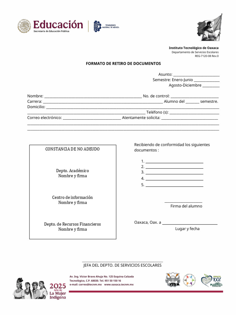 Formato Retiro | PDF