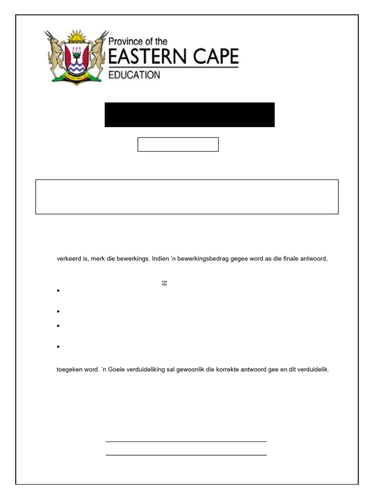 2017 Grade 11 Accn Marking Guideline Afr | PDF