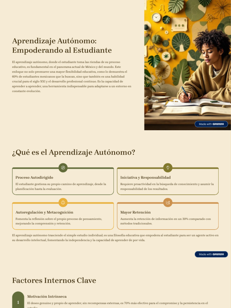 Aprendizaje Autonomo Empoderando Al Estudiante | PDF | Aprendizaje ...