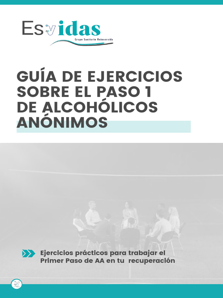 Ejercicios para el Paso 1 de AA | PDF | Alcoholismo | Ansiedad