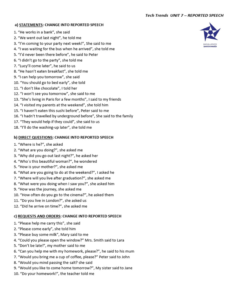 Statements, Questions, Orders and Requests, Suggestions | PDF