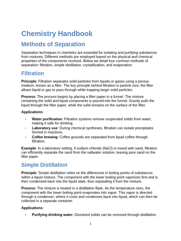 Comprehensive Chemistry Handbook | PDF | Redox | Ionic Bonding