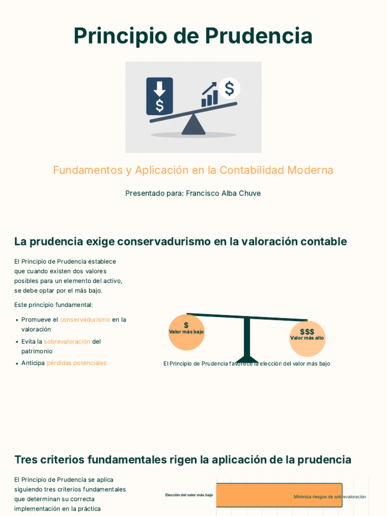 Principio de Prudencia en Contabilidad | PDF | Contabilidad | Estado ...