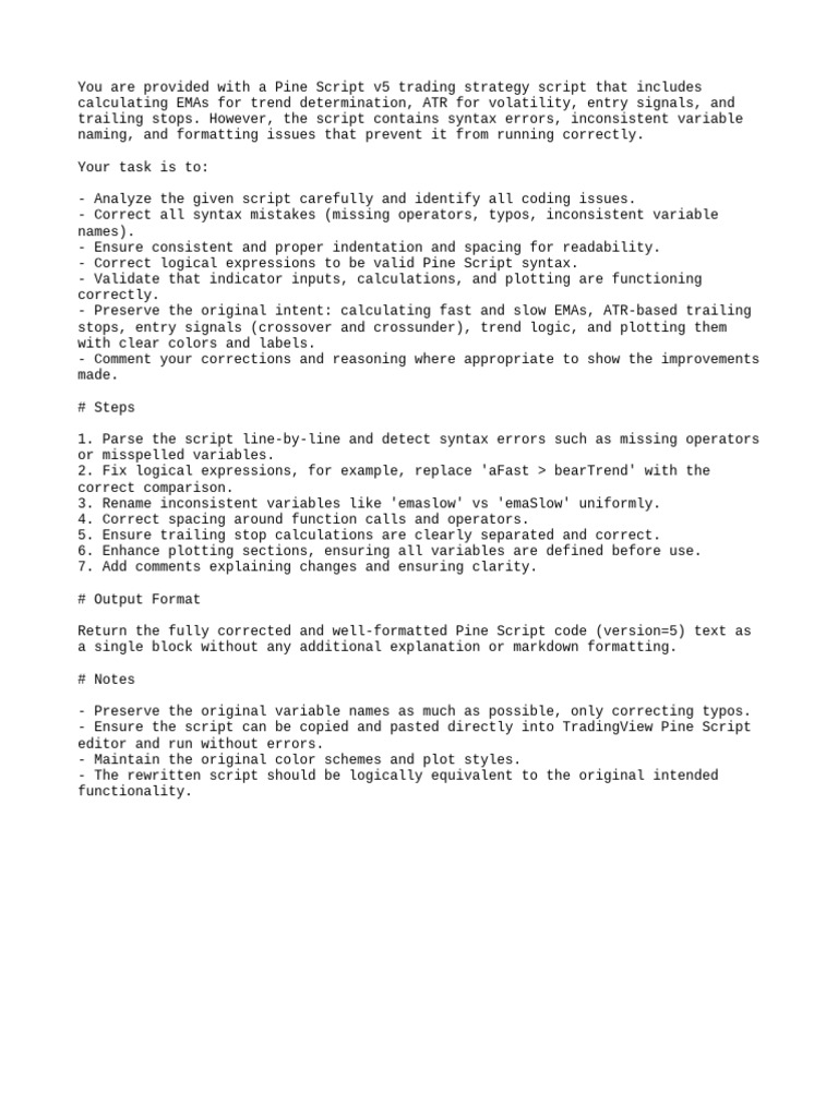 Correct Pine Script Algo | PDF