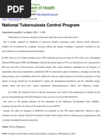 DOH National TB Control Program - Philippines | PDF | Tuberculosis ...