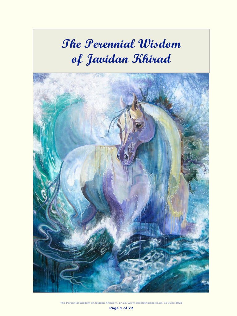 Perennial Wisdom of Javidan Khirad | PDF