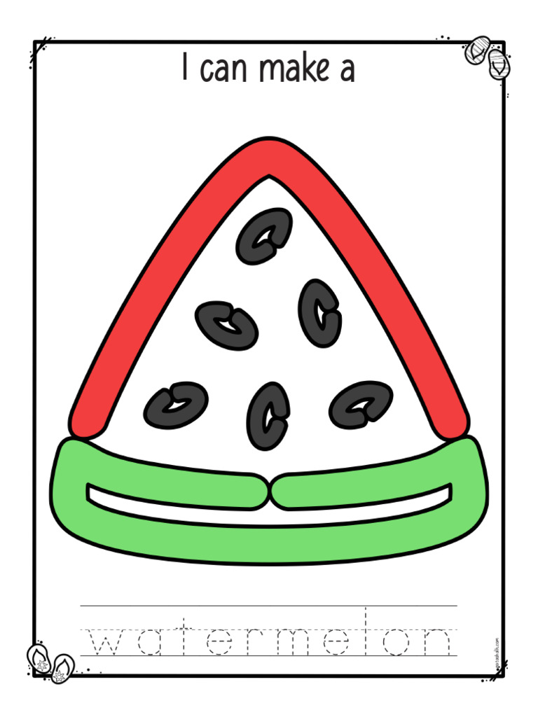 Summer Play Dough Mats | PDF