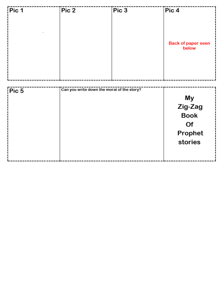 Zigzag Book Example 6 | PDF
