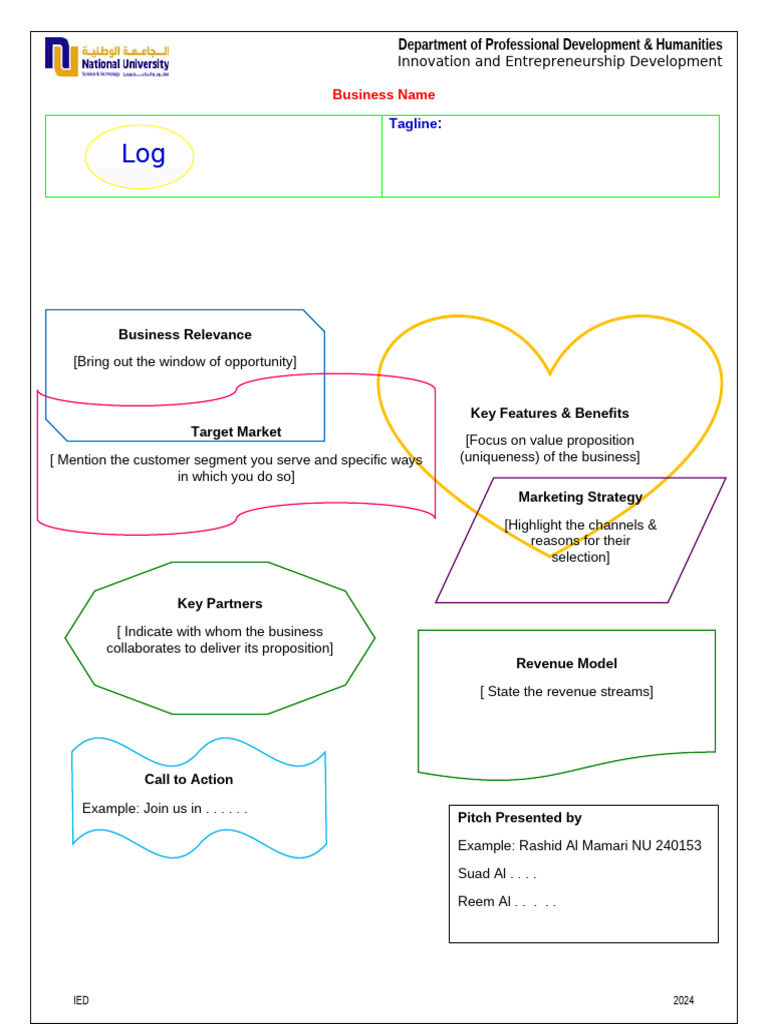 One Page Business Pitch Template | PDF