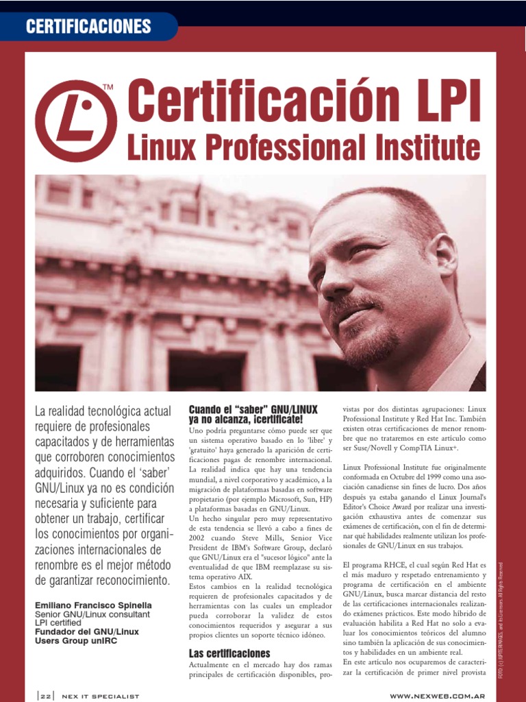 Certificacion Lpi | PDF | Distribución de Linux | Software