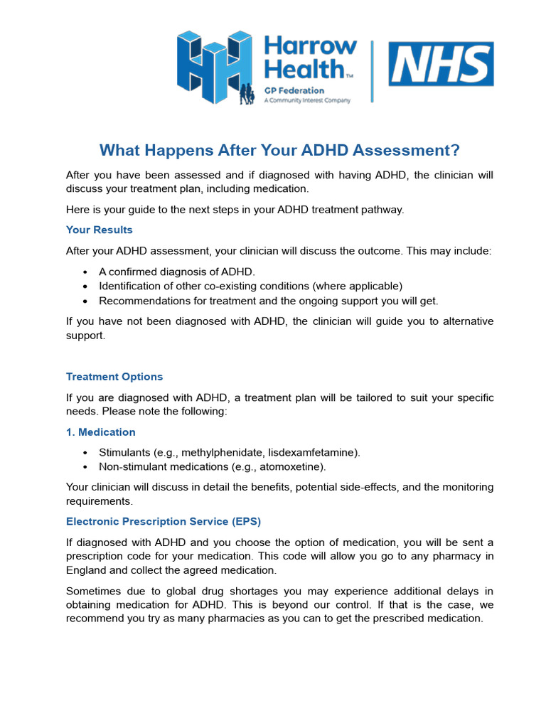 FAQ - What Happens After Your ADHD Assessment | PDF | Attention Deficit Hyperactivity Disorder ...