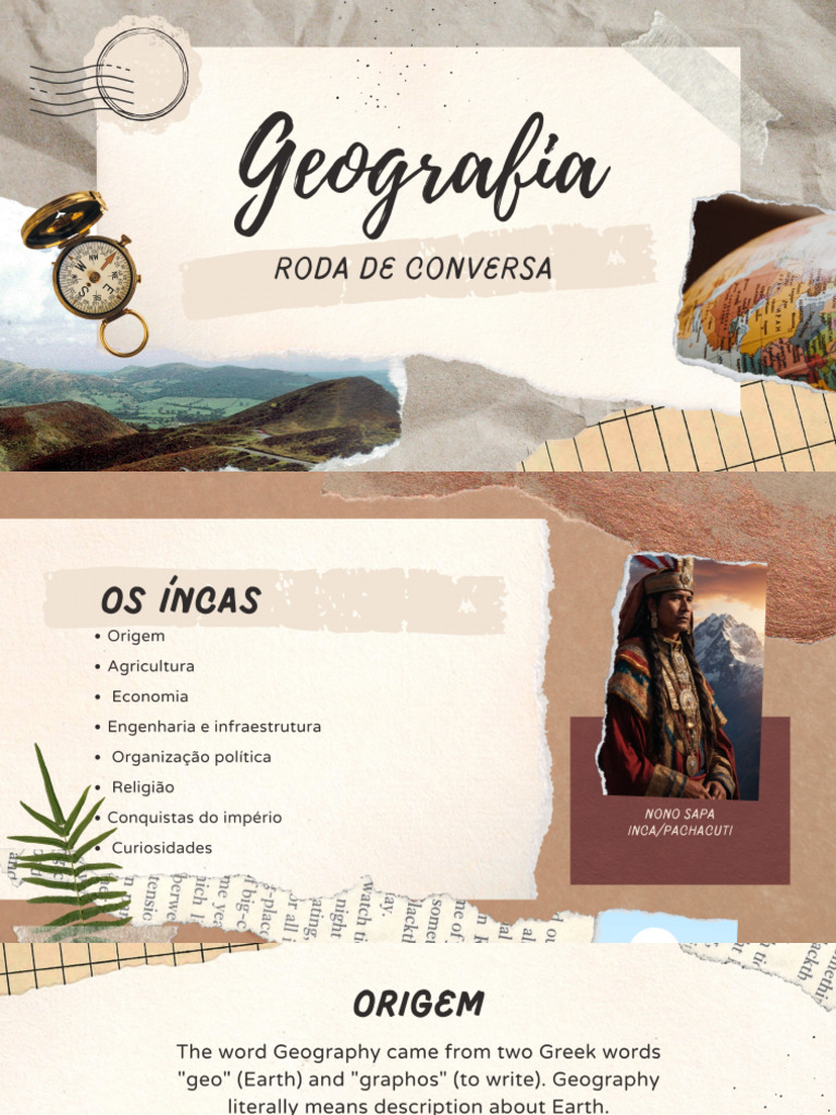 Introduction To Geography Education Presentation in A Brown and Beige ...