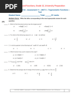 MCR3U Roller Coaster Assignment 2223a | PDF | Function (Mathematics ...