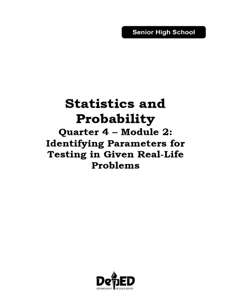 2 Statistics and Probability G11 Quarter 4 Module 2 Identifying ...