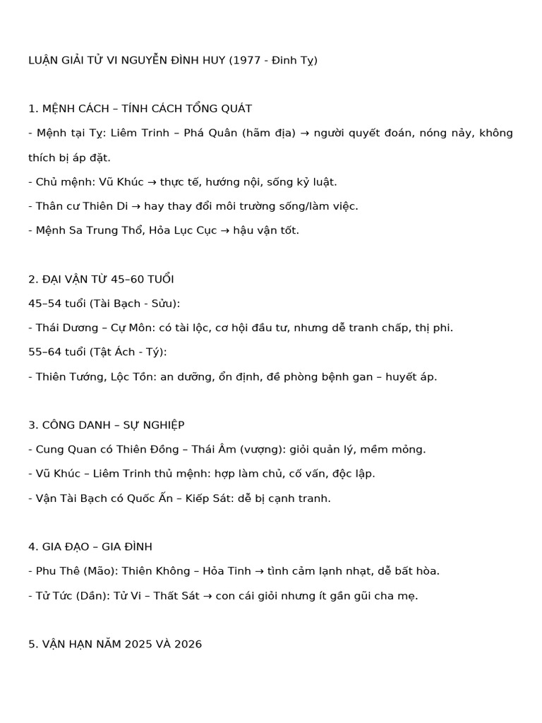 Tu VI Nguyen Dinh Huy 45-60 | PDF