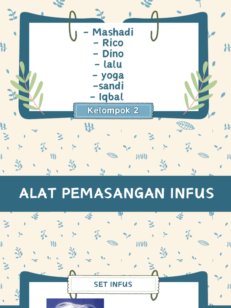 Alat dan Jenis Infus untuk Perawatan Pasien | PDF