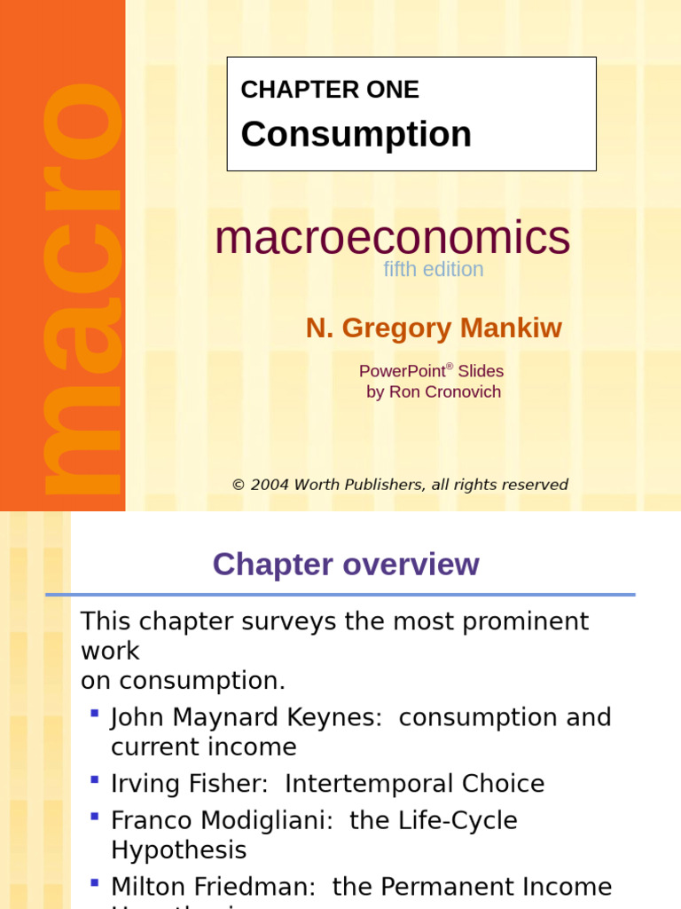 Understanding Consumption in Macroeconomics | PDF | Consumption ...
