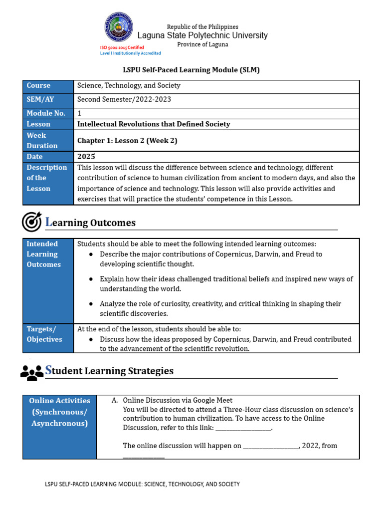 Intellectual Revolutions in Science Module | PDF | Planets | Astronomy