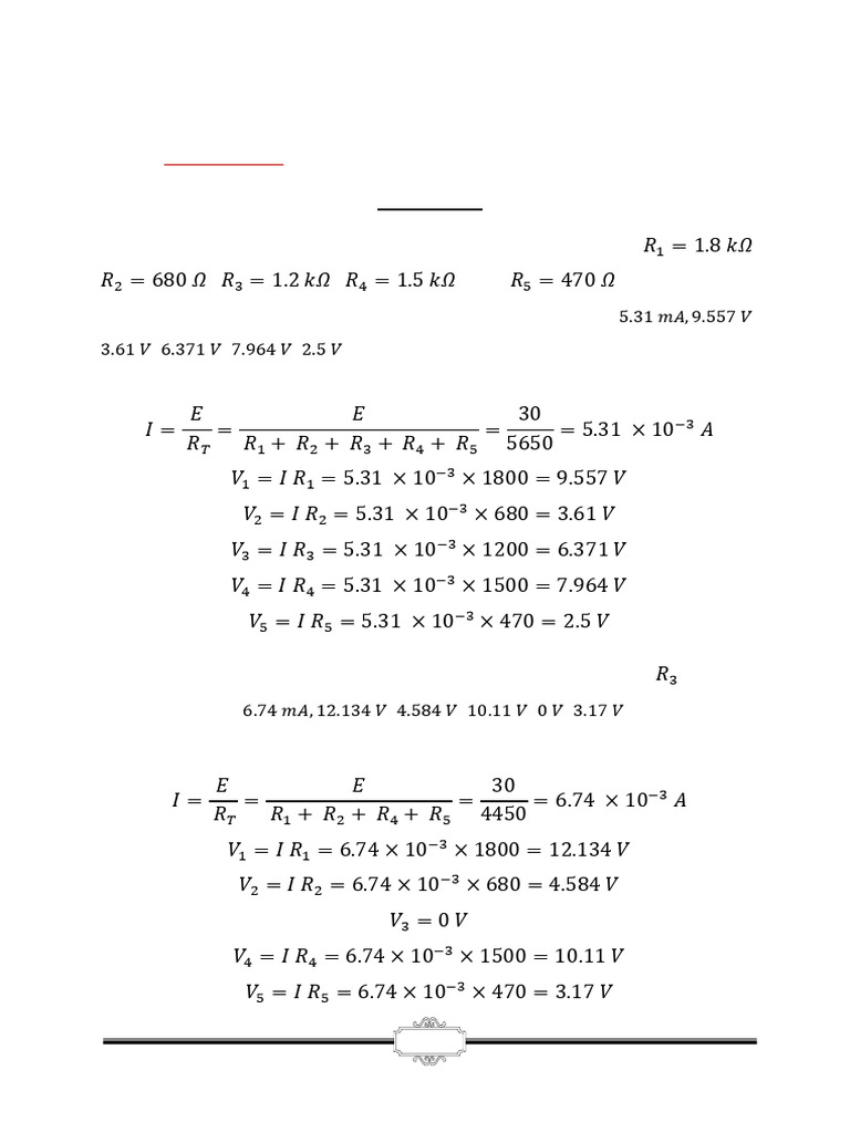 Electrical Engineering - Problems #2 | PDF | Electrical Network | Resistor