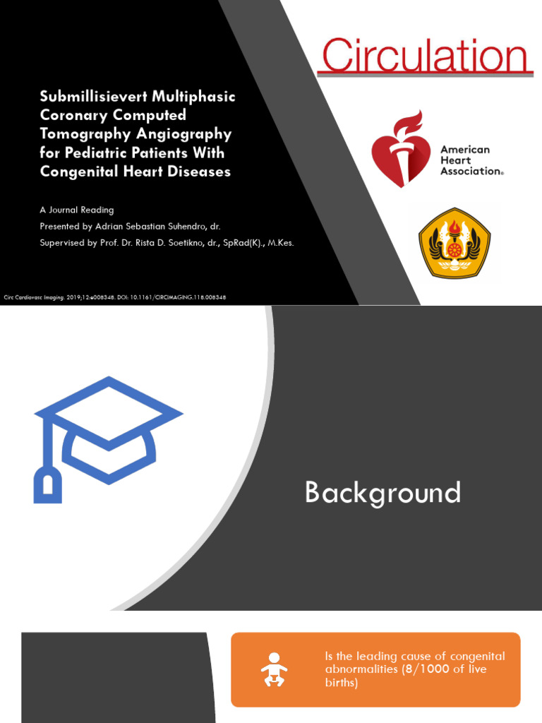 Journal Reading Stase Radiologi - Submilisevert Multiphasic CTCA in CHD | PDF | Cardiology ...