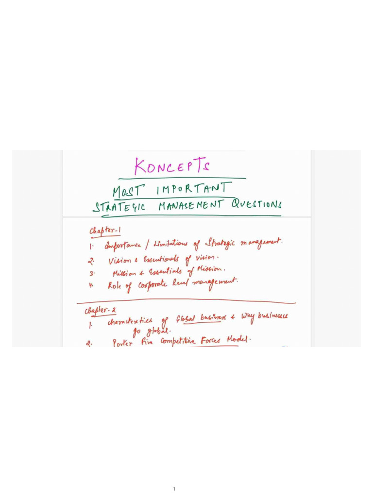 SM Most Important Questions - 1 | PDF