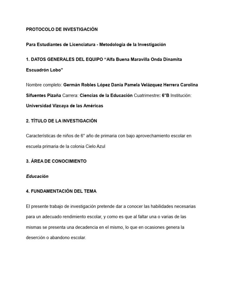 EQUIPO "Alfa Buena Maravilla Onda Dinamita Escuadrón Lobo" Reloaded | PDF | Educación primaria ...