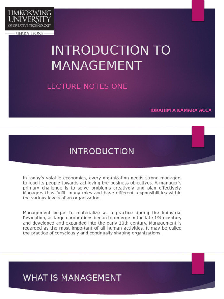 Introduction to Management Concepts | PDF | Science | Cognitive Science