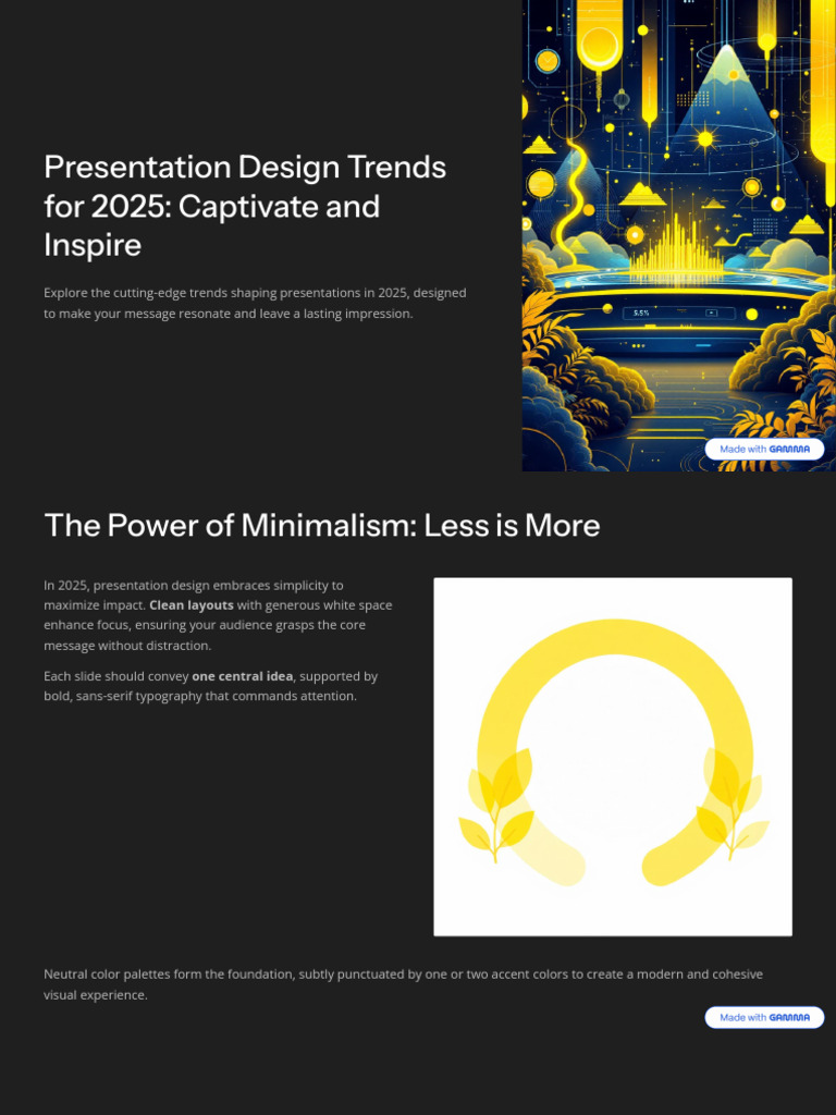 Presentation Design Trends For 2025 Captivate and Inspire | PDF ...