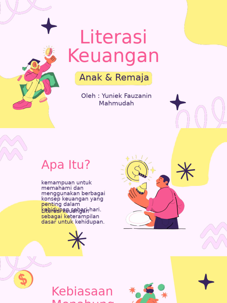 Mengajarkan Literasi Keuangan Pada Anak Presentasi | PDF