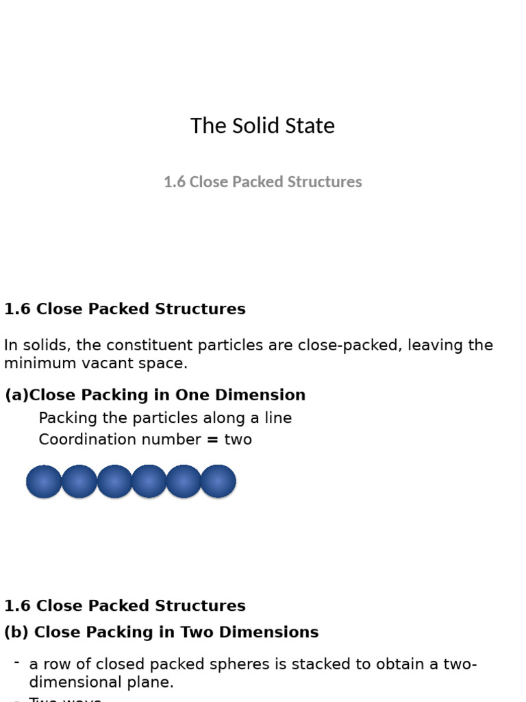 Close Packing in Three Dimensions | PDF | Physical Sciences | Classical ...