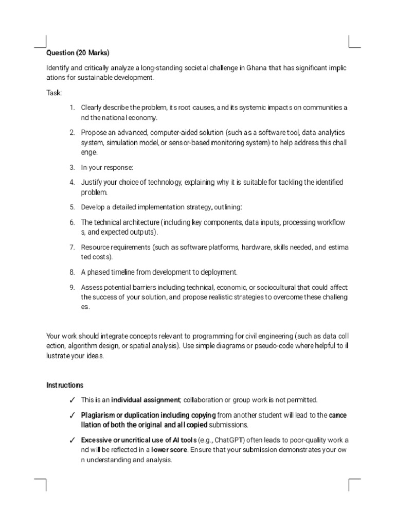 CIVIL Engineering Assignment 1 Phoenix | PDF