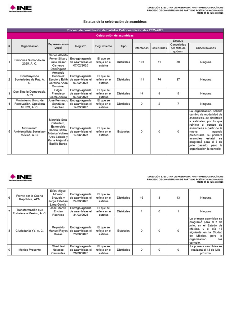 Asambleas NuevosPPN 11 Julio | PDF | Gobierno