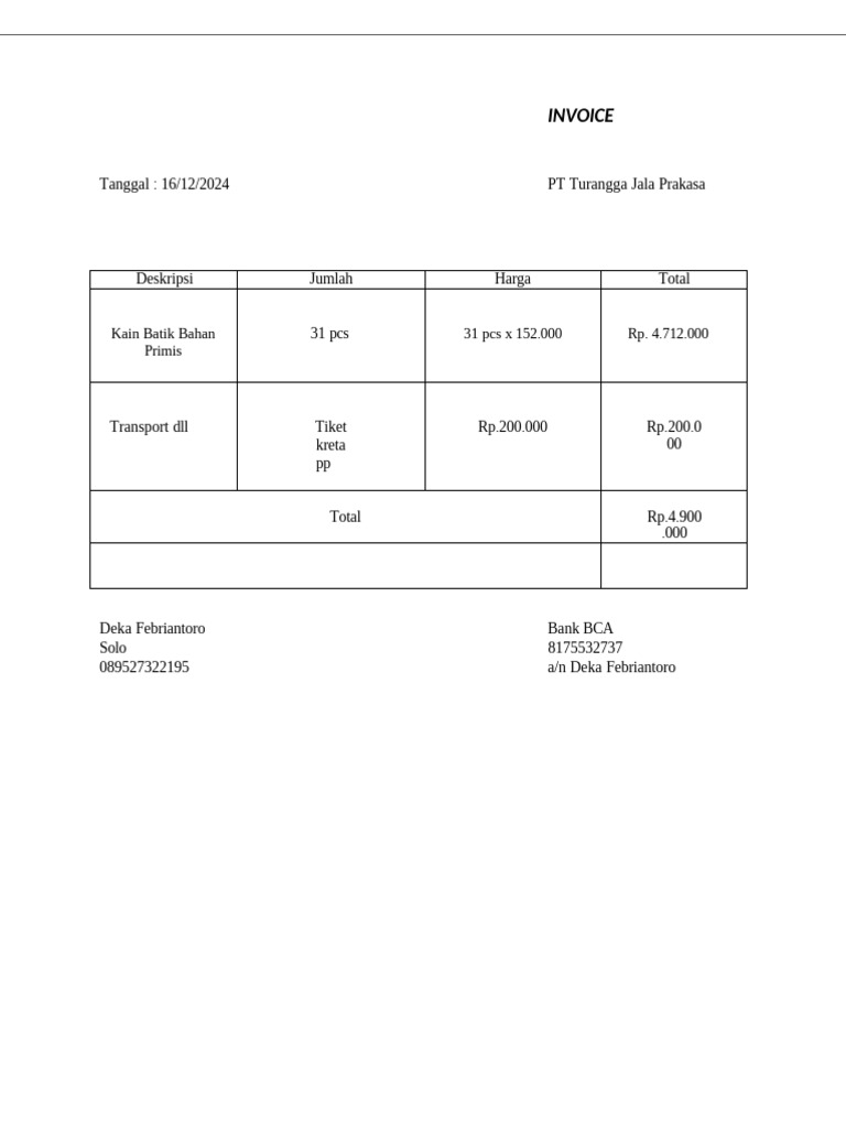 INVOICE 16_12_2024 | PDF