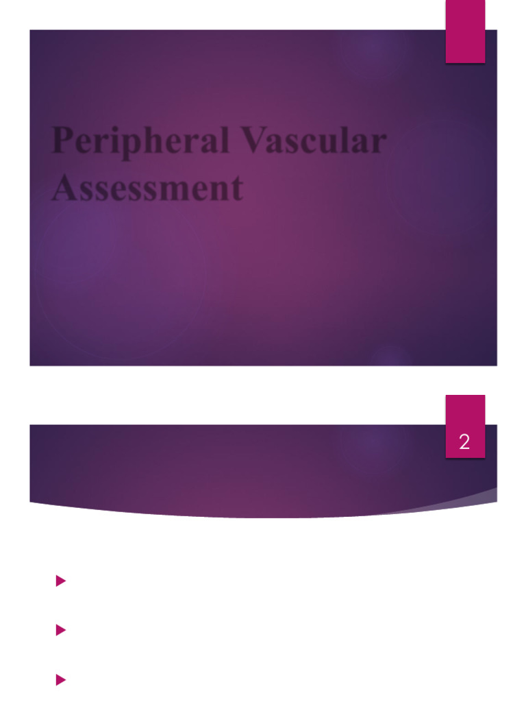 Assessment-of-Peripheral-Vascular-System (1) | PDF | Vein | Circulatory ...