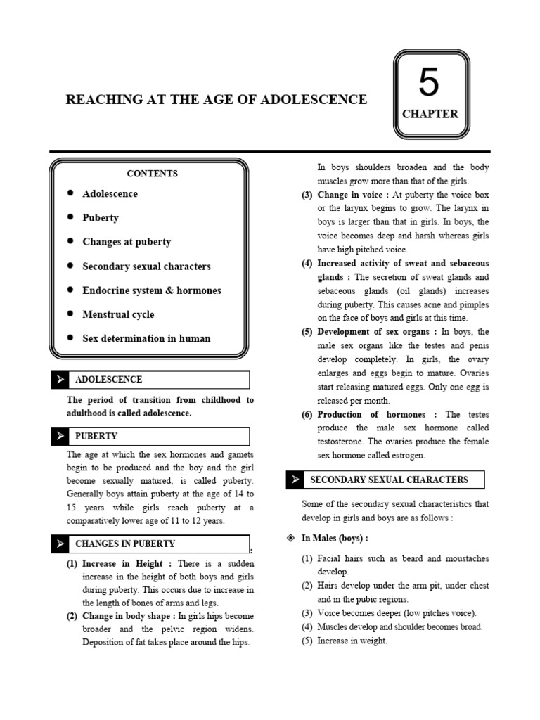 Understanding Adolescence and Puberty | PDF | Puberty | Menstrual Cycle