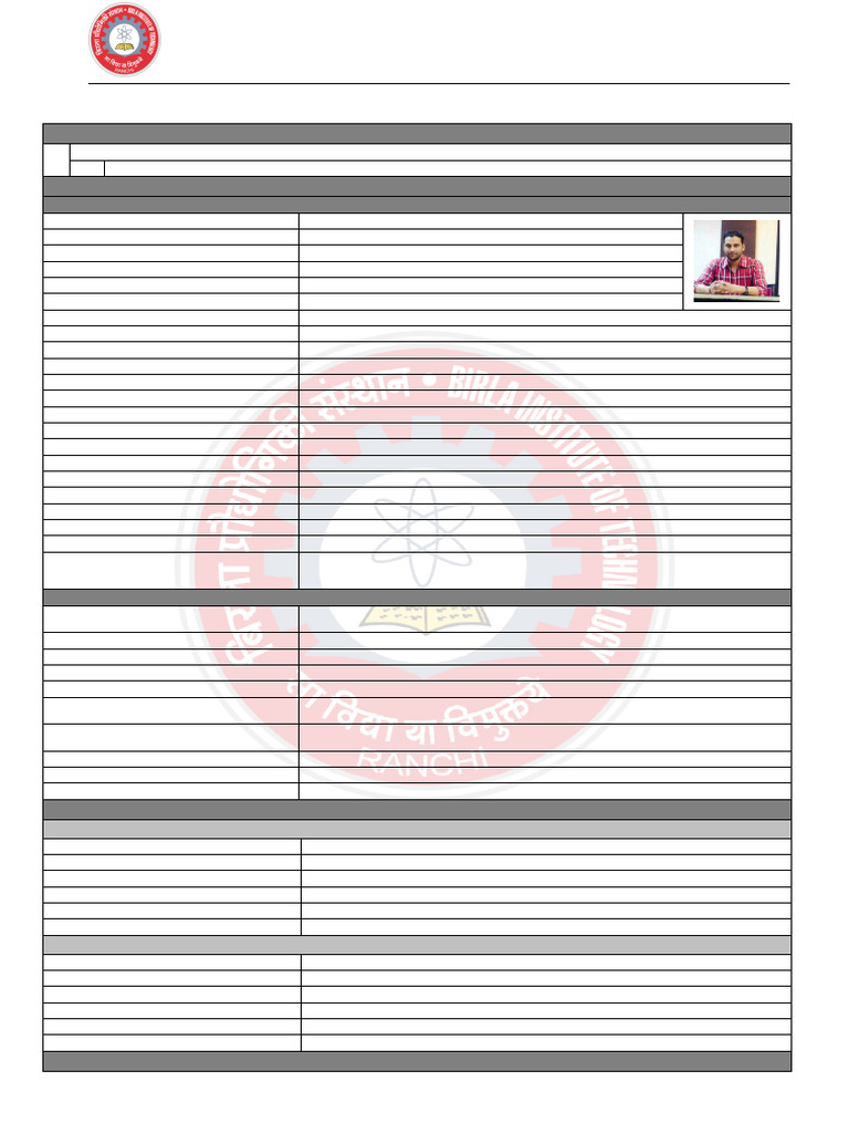 Admission Appli Ct a i on Form | PDF