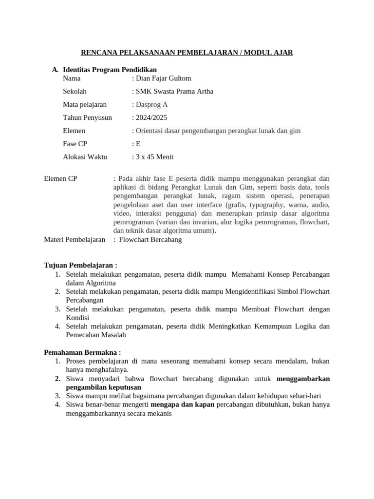 Materi Flowchart | PDF