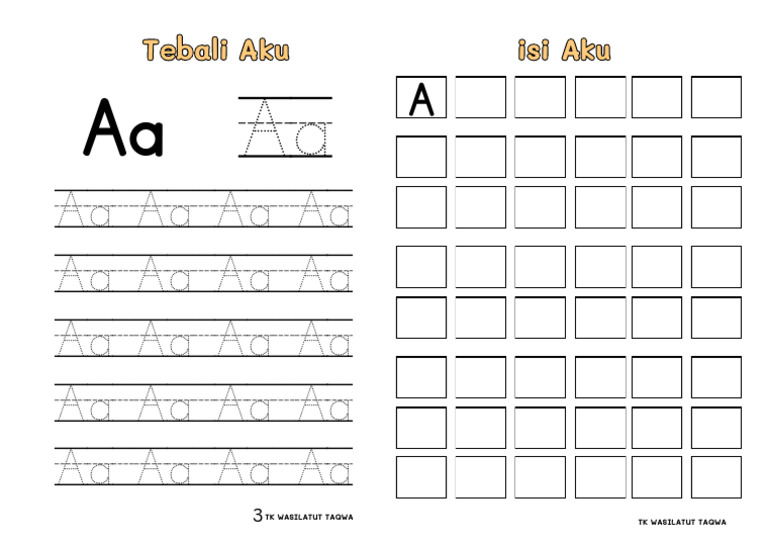 My Little ABC Tracing Booklet Worksheet in Green White Simple Style | PDF