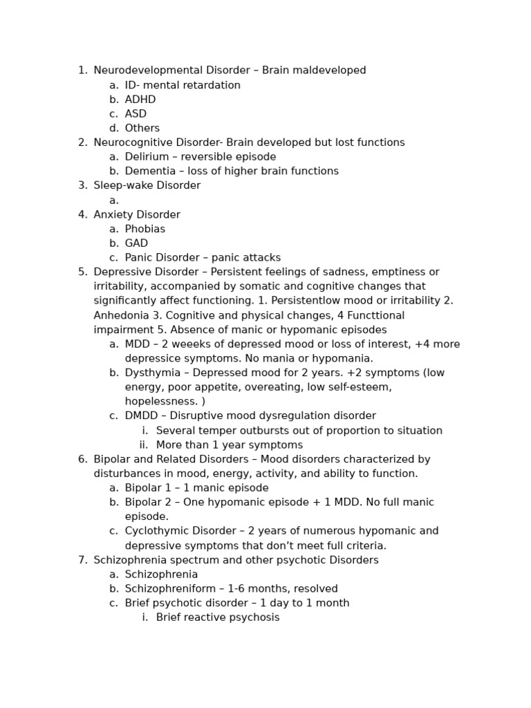 Neurodevelopmental Disorder | PDF | Mood Disorders | Mental Disorder