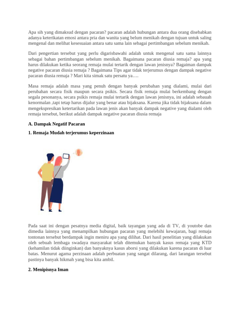 Apa Sih Yang Dimaksud Dengan Pacaran | PDF