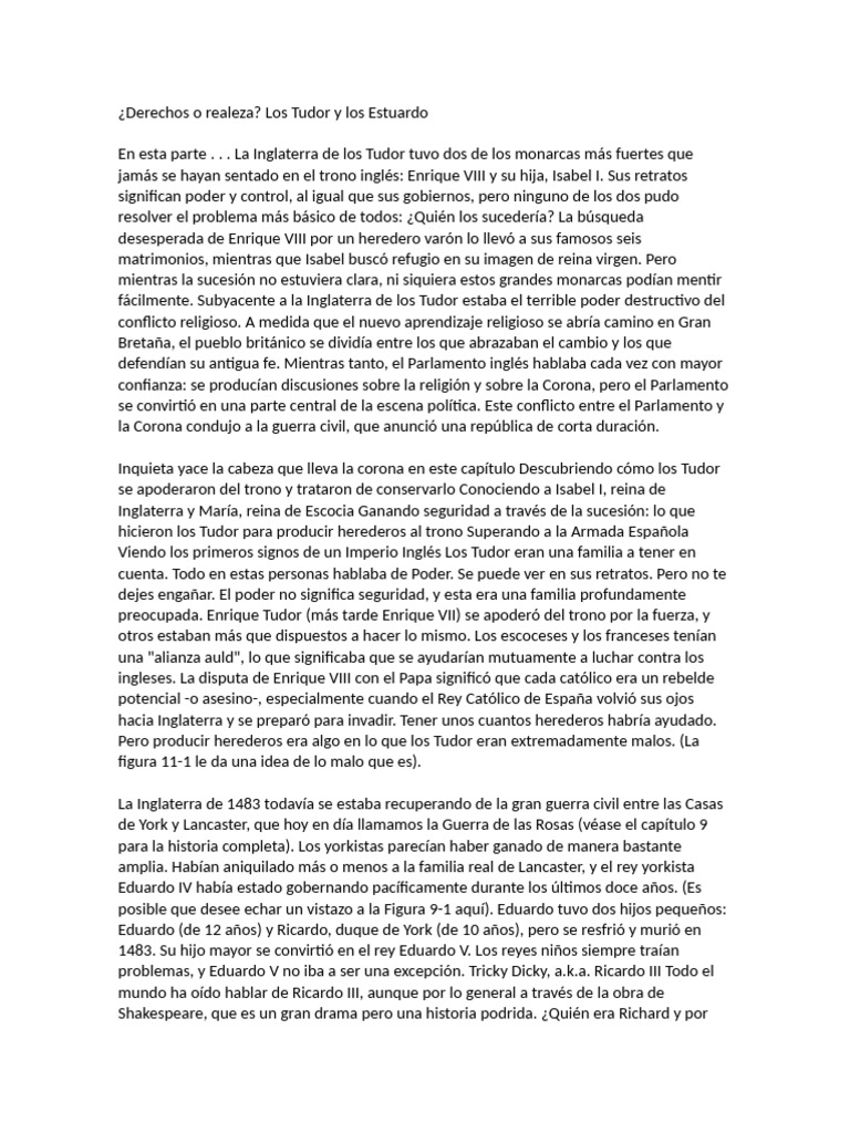 Tudors | PDF | Casa de york | Richard Iii De Inglaterra