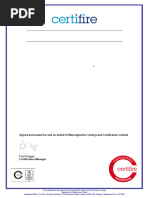 Certifire CF 611 Approval for Locks | PDF