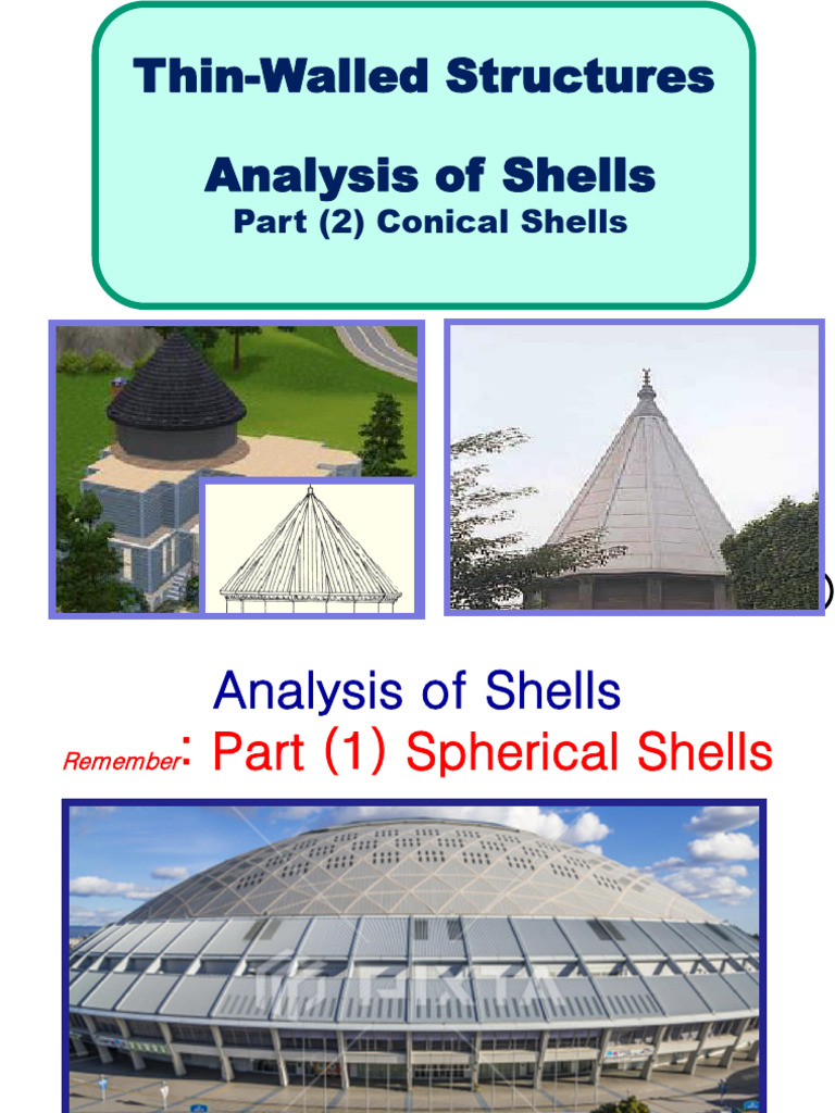 Analysis of Conical Shell Structures | PDF | Mathematical Objects ...