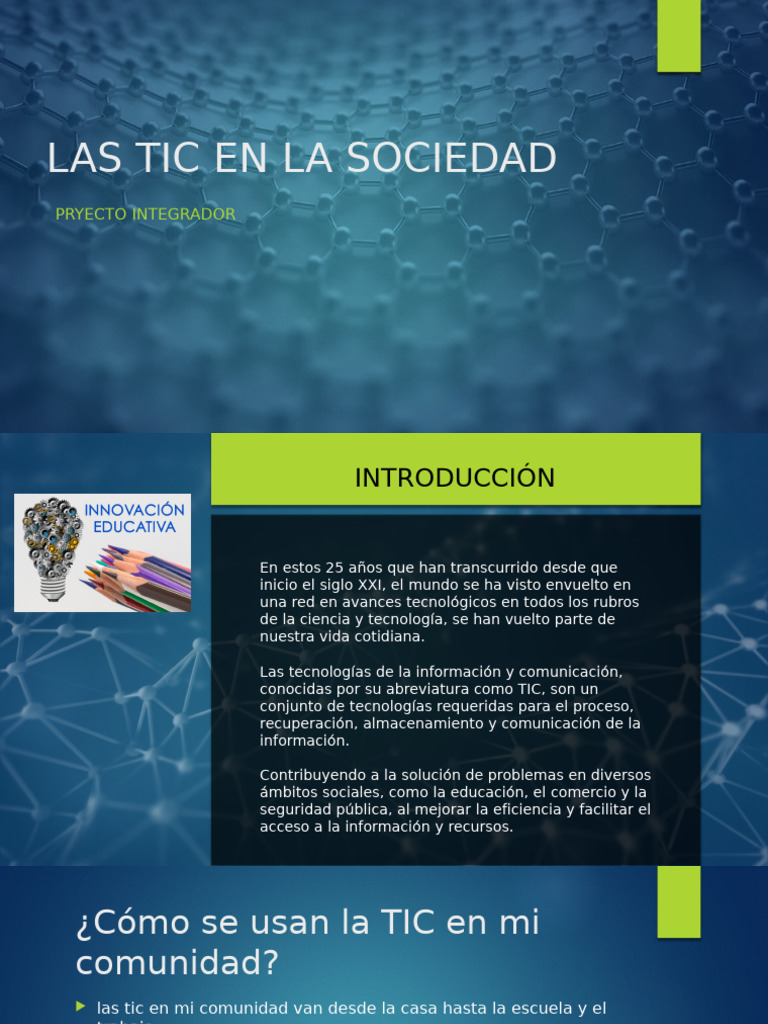 Impacto de las TIC en Comunidades | PDF