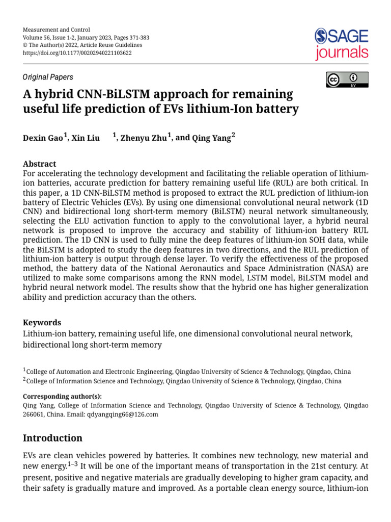 A Hybrid CNN-BiLSTM Approach for Remaining Useful Life Prediction of ...